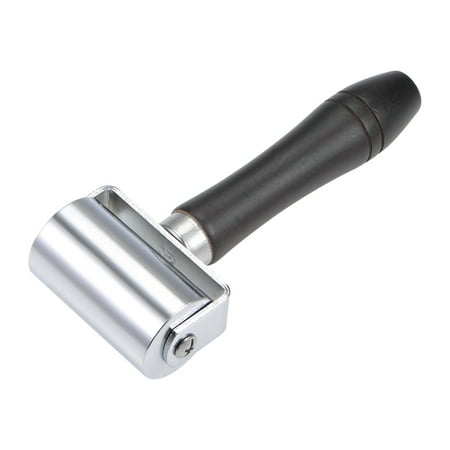 Leather Craft Wooden Handle Metal Rolling Wheel Press Edge Roller 60mm ...