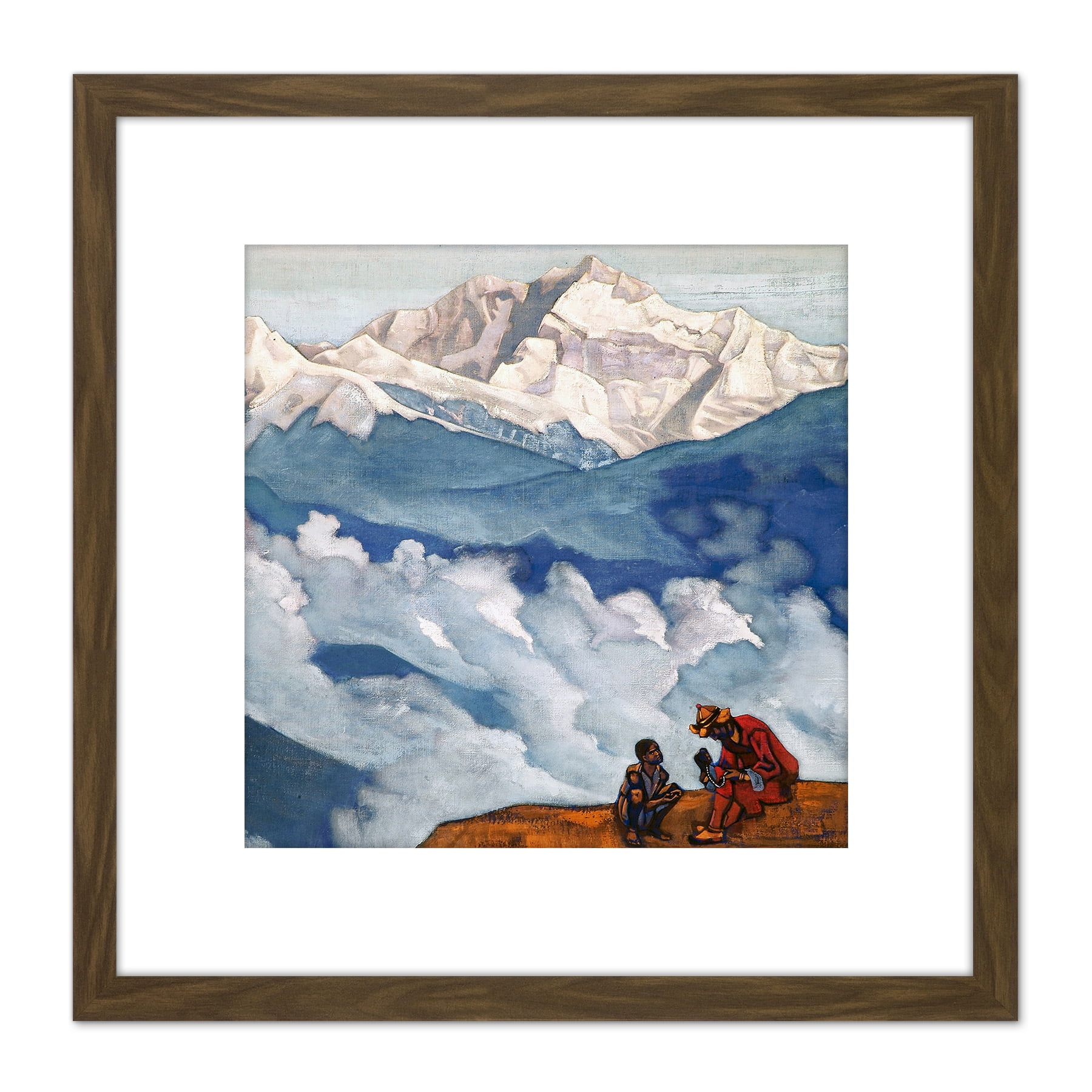 Roerich Pearl Of Searching Symbolist Landscape Painting 8X8 Inch Square ...
