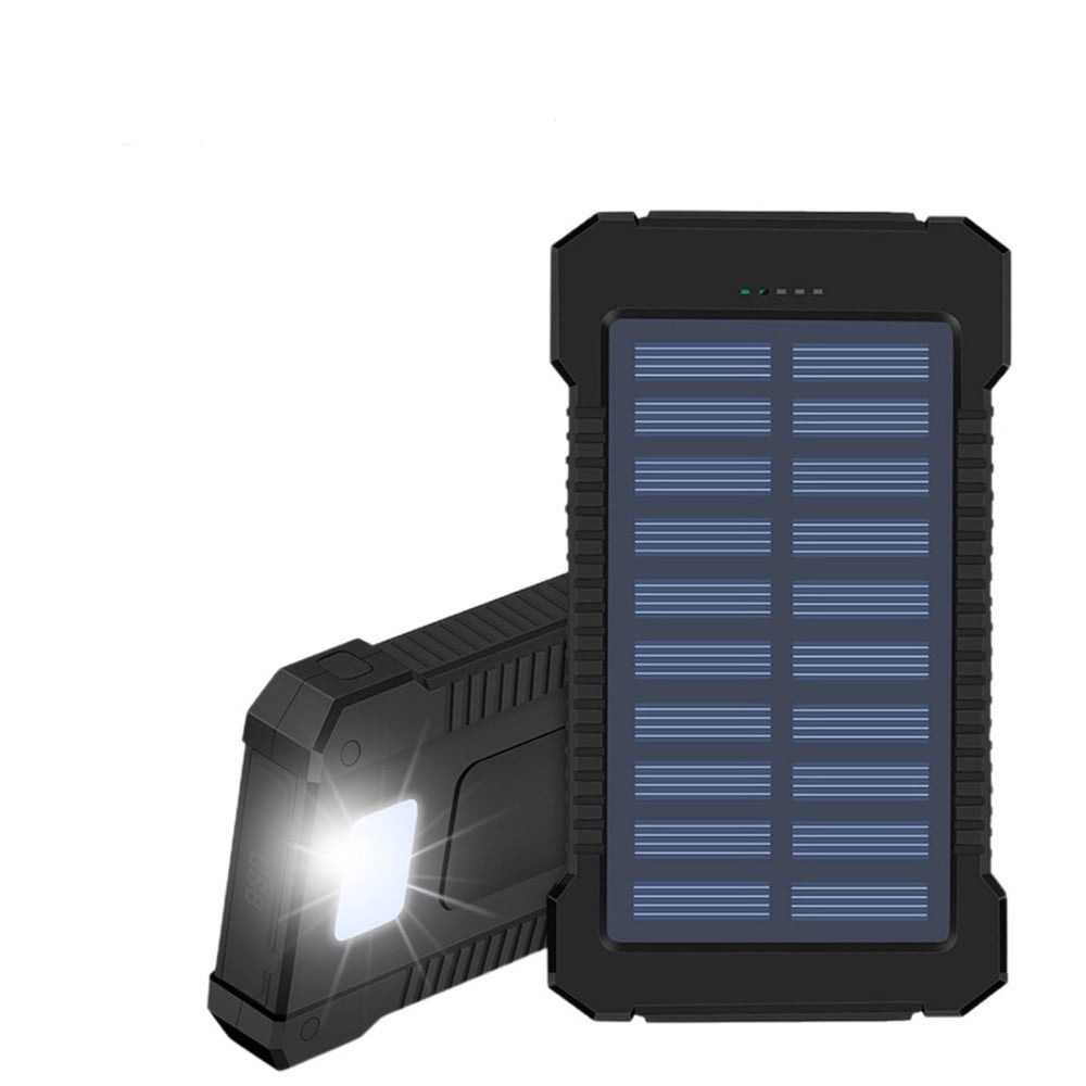 Solar Charger, 8000mAh Portable Outdoor Waterproof Solar Power Bank ...