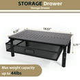 SUPER JOY Monitor Stand Riser with Drawer - 3 Height Adjustable Metal ...
