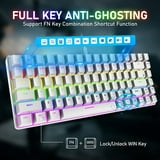 Lexon Tech Wired Gaming Keyboard, Rainbow Backlit, 84 Keys, Type-C ...