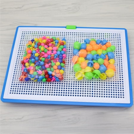 Mushroom Nail Pegboard Set Puzzle Game Plaything Board Games ...