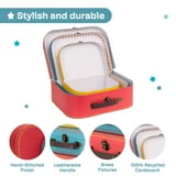 Jewelkeeper Multi-Colored Paperboard Suitcases, Decorative Nesting ...