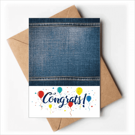 Denim Jean Cowboy Lining Textile Wedding Cards Congratulations Greeting ...