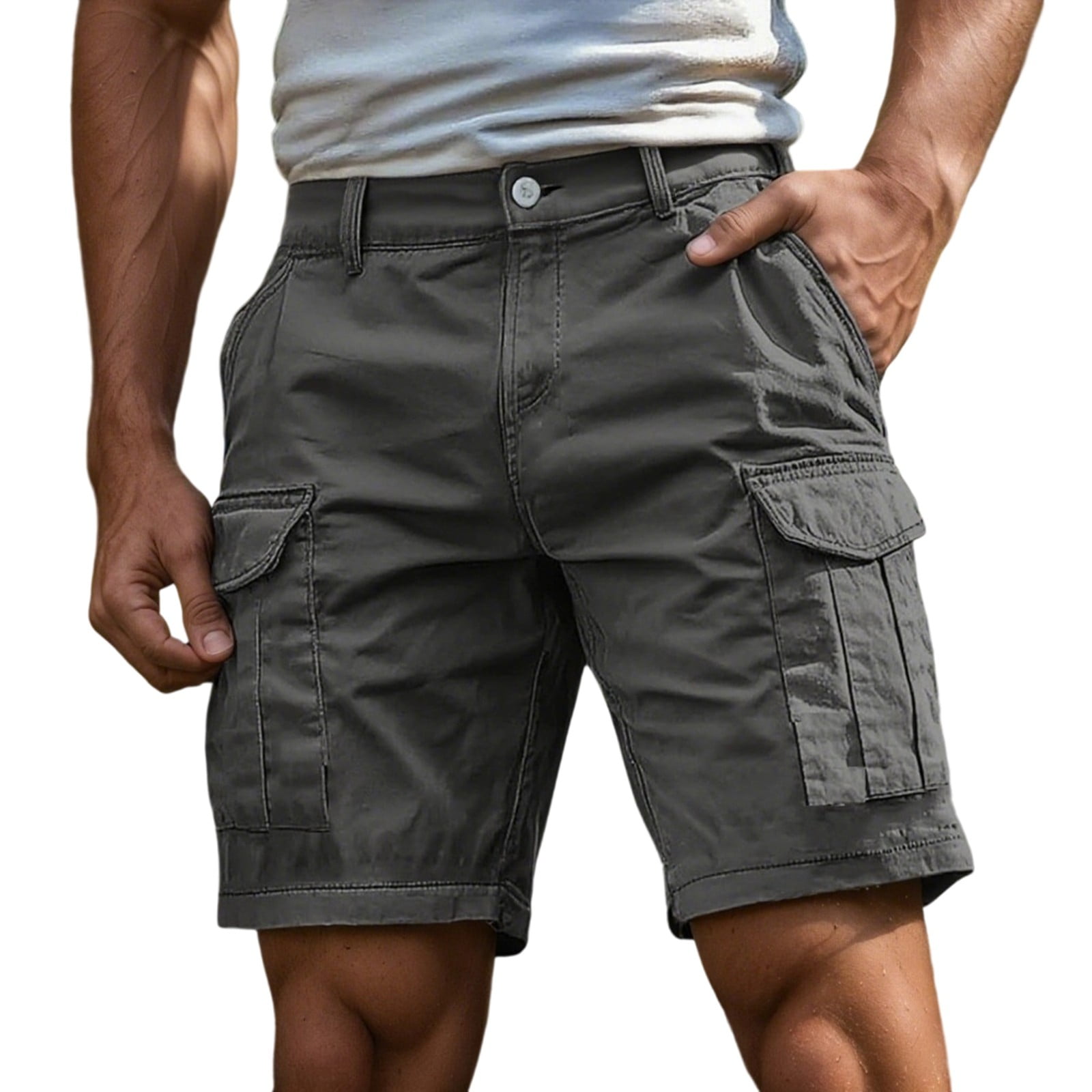 Click here for Ttfdc Cargo Shorts For Men 5 Inch Relaxed Fit Butt... prices