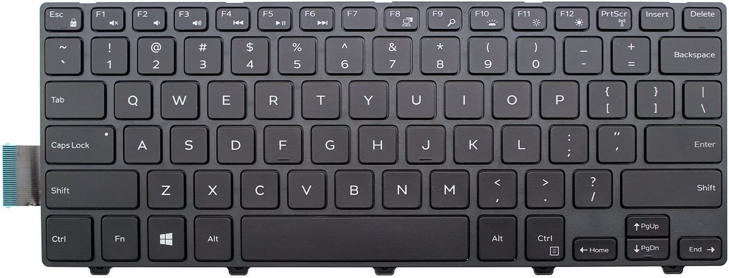 New US Black Keyboard (with Frame) Replacement for Dell PK1313P1A00 NSK ...