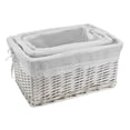 Badger Basket - Set of Three Baskets, White - Walmart.com