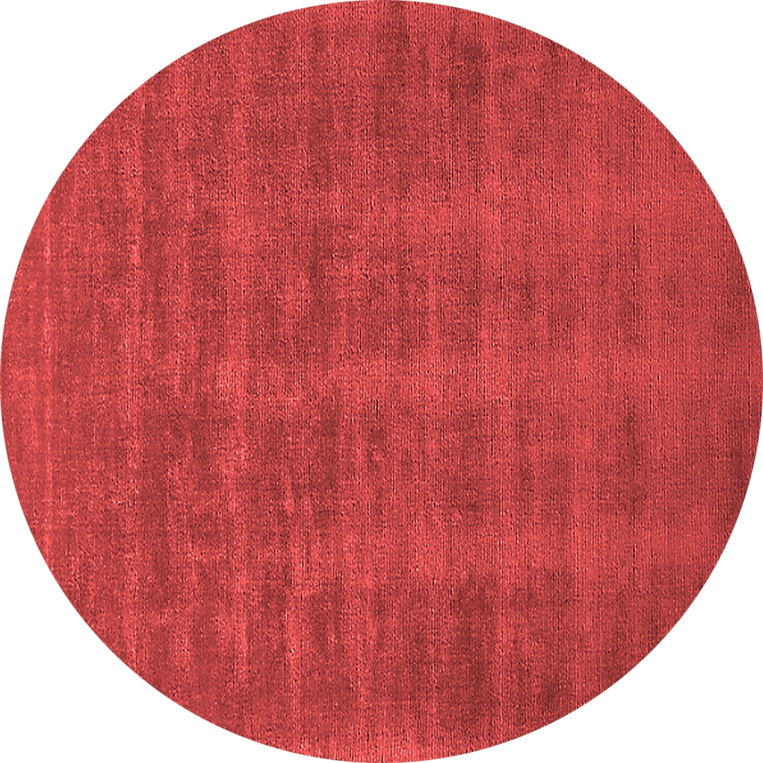 Ahgly Company Indoor Round Solid Red Modern Area Rugs, 8' Round ...