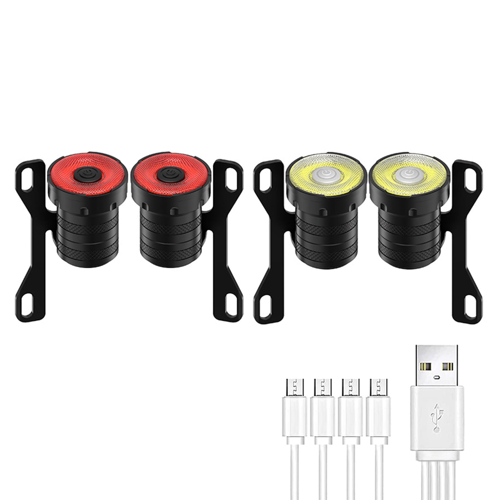 Luces LED Recargables USB Monopatín Incluye Juego Luces Delanteras ...