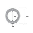 50 Pieces Aluminum Engine Oil Crush Washers 14 mm Drain Plug Gaskets ...