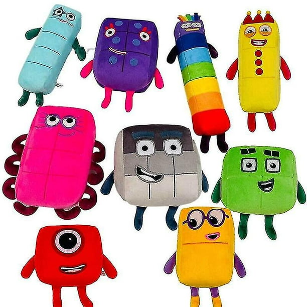10 Pack Numberblocks Plush Toy Educational Soft Stuffed Number Blocks ...