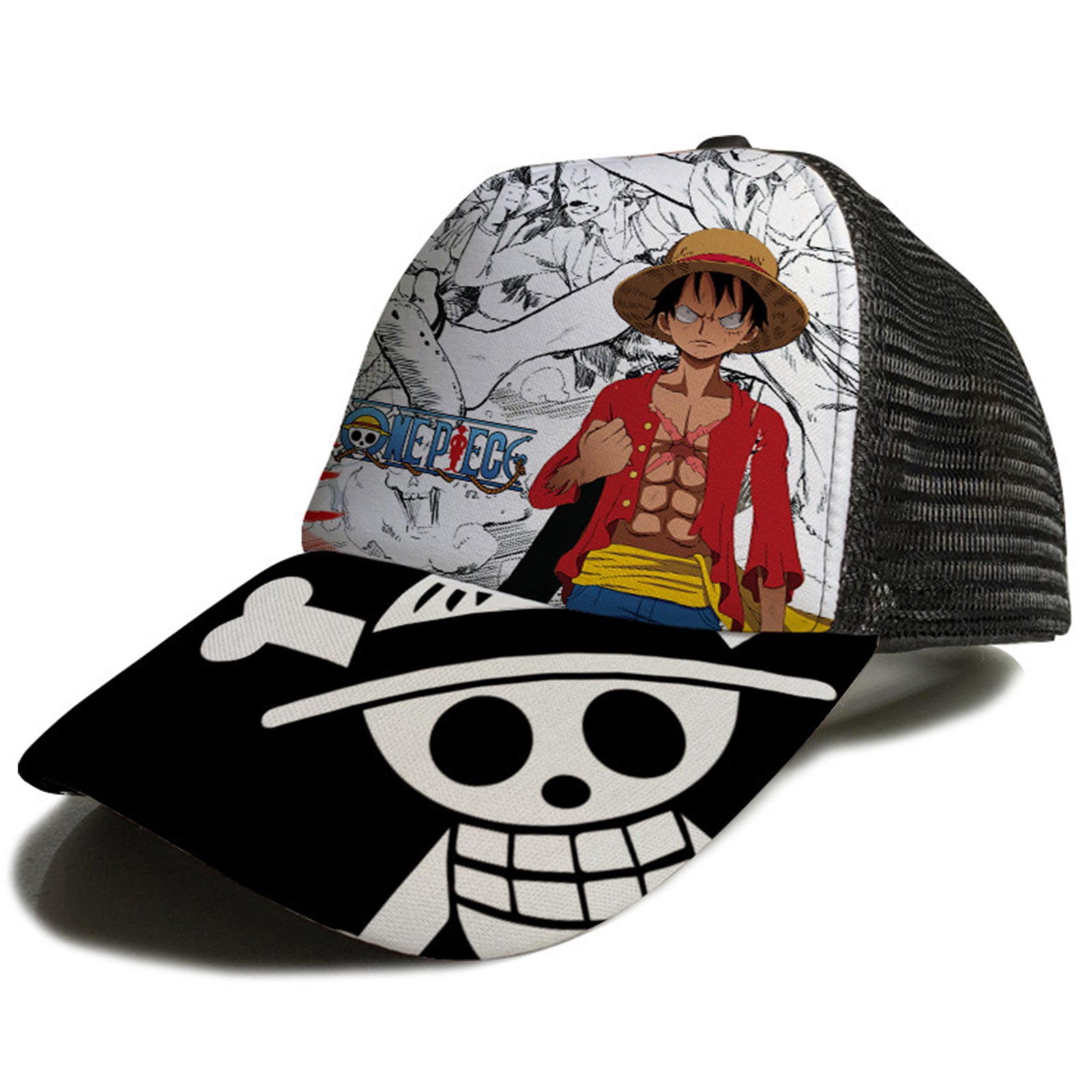 Buy Anime One Piece Hat Baseball Cap Japanese Animation Monkey D. Luffy ...