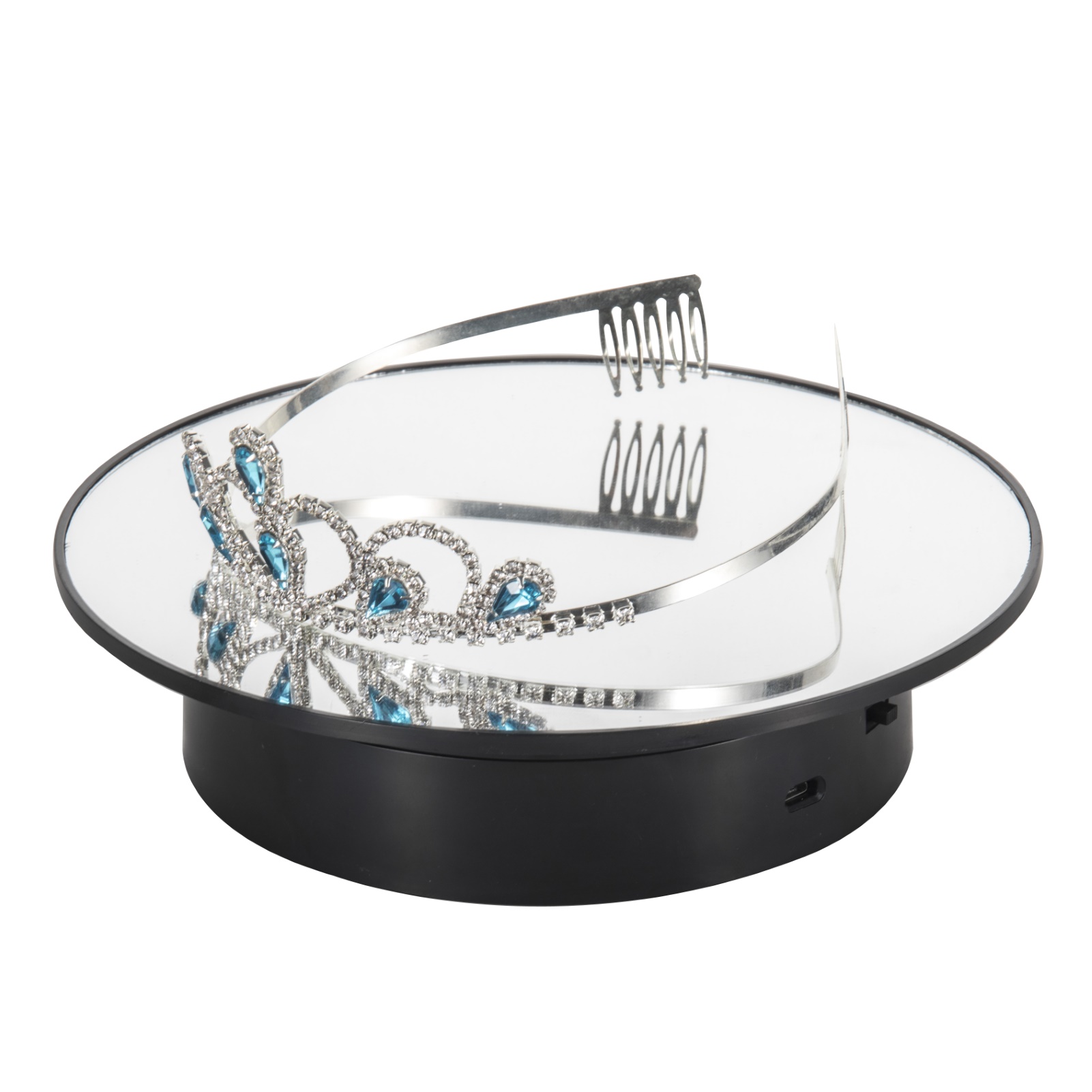 Visland Motorized Rotating Display Stand, Electric Turntable, White ...