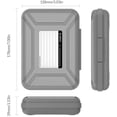 ORICO 5 Pack 3.5 Inch Hard Drive Box Protective Box Storage Case Cover ...