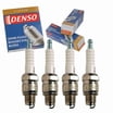 4 pc DENSO 3093 Standard U-Groove Spark Plugs for W22ES-U Ignition Wire ...