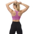 Petal Pink Color Sports Bra with Lining and Removable Padding - Walmart.com