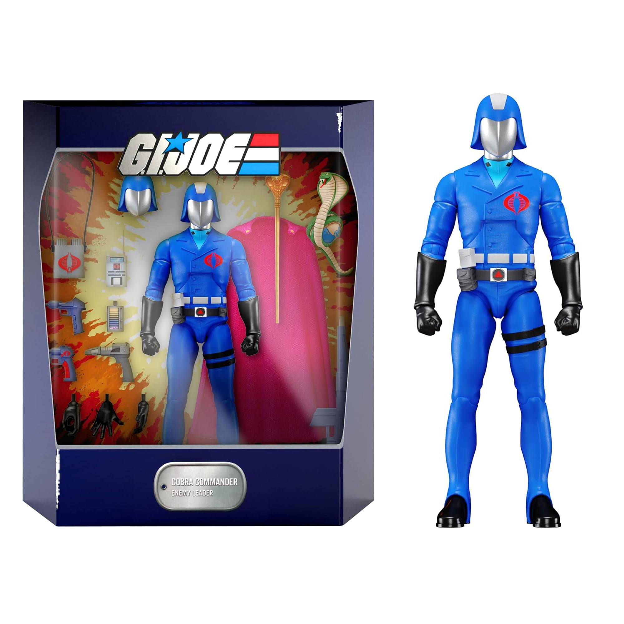 Super7 G.I. Joe Cobra Commander - ULTIMATES! 7 in Action Figure ...