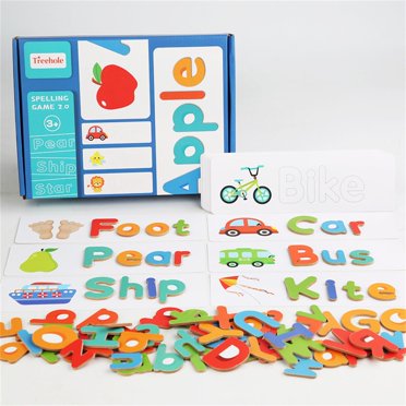 Spark. Create. Imagine. Wooden Alphabet Blocks, 40 Pieces - Walmart.com