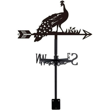 TOPCHANCES Outdoor Wind Vane Weather Vane Retro Wind Direction ...