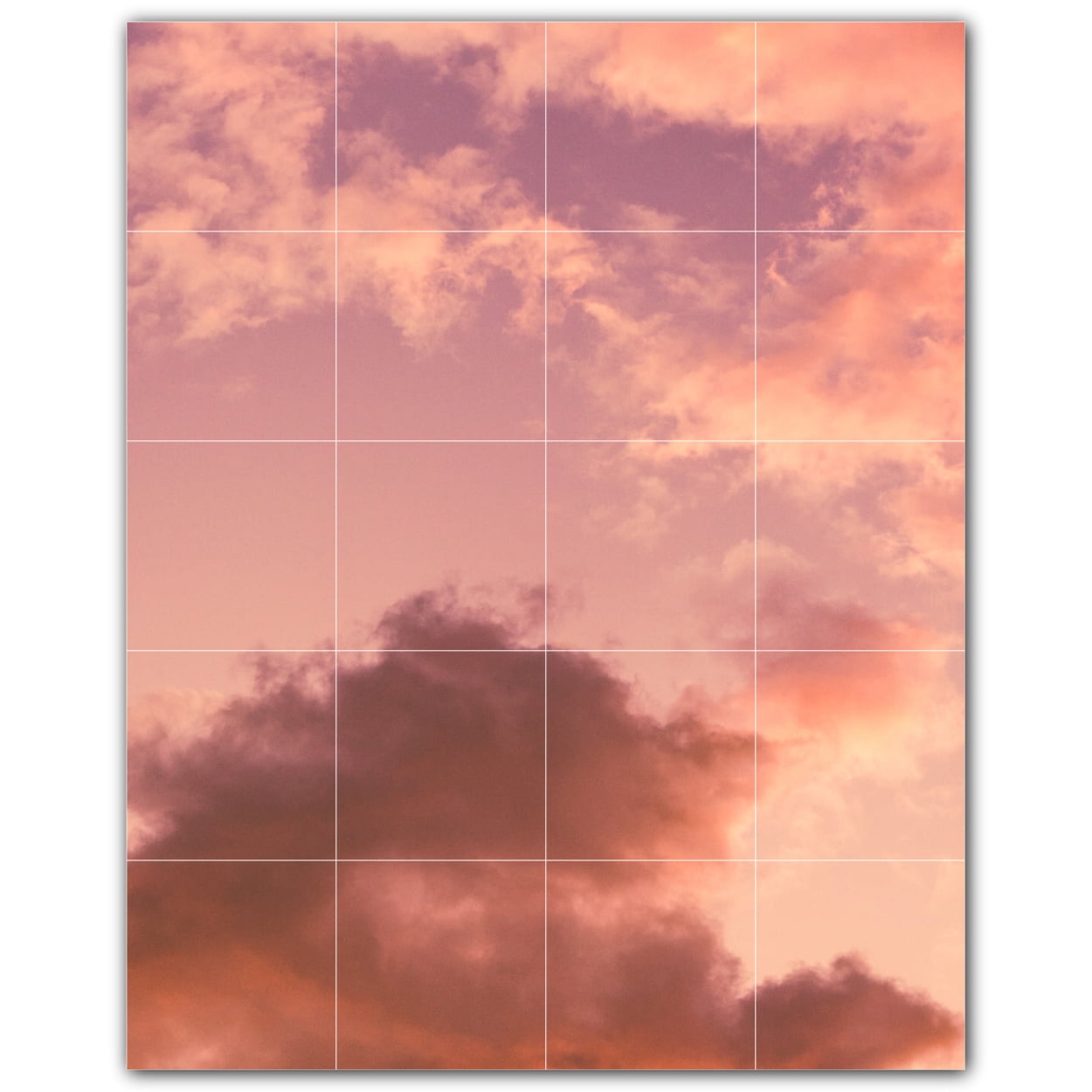 Picture-Tiles.com: Clouds Ceramic Tile Wall Mural WAL500371-45XL. 48"W ...