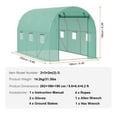 KFFKFF Tunnel Greenhouse, Dimensions 9.6x6.4x6.2 ft, Featuring a Sturdy ...