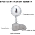 2Pcs Aluminum Alloy Flagpole Stationary Truck Cap & Topper Ball ...