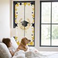 Black Graduation Cap Window Privacy Film Modern Gold Star Border ...
