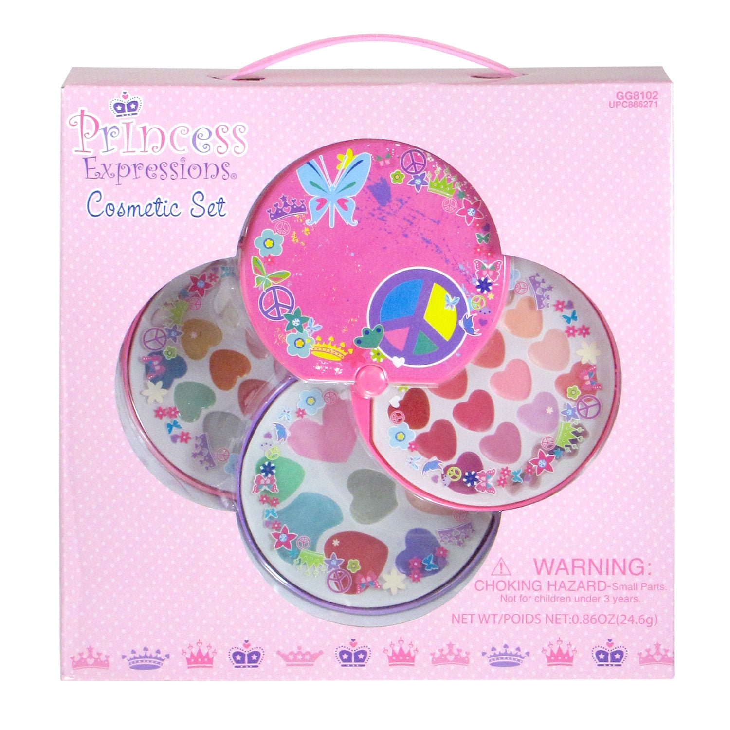 Princess Expressions 3 Tier Zebra Print Cosmetics Set - Walmart.com