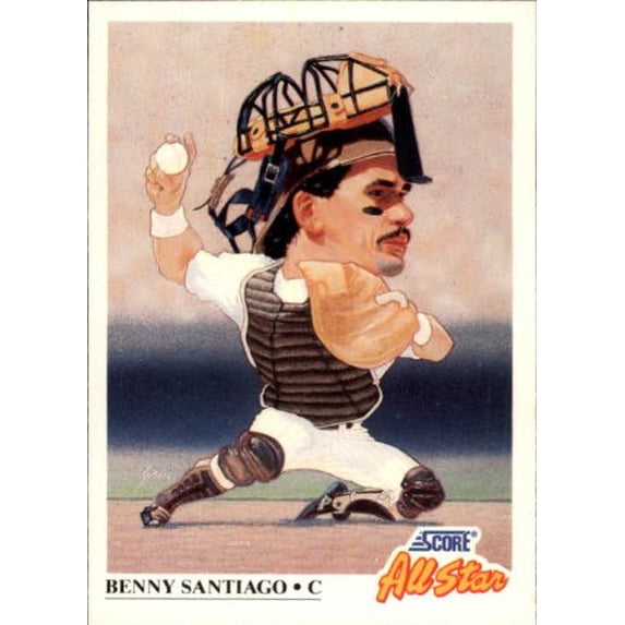 1991 Score #663 Benny Santiago AS MLB Baseball Trading Card - Walmart.com