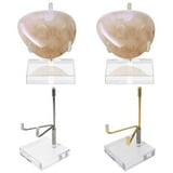 Kinaerty Display Stand Adjustable Metal Display Rack with Clear Acrylic ...
