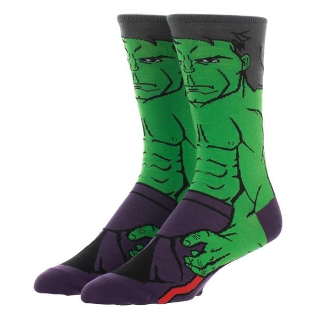 Marvel Avengers Hulk Character 360 Crew Socks for Men - Walmart.com