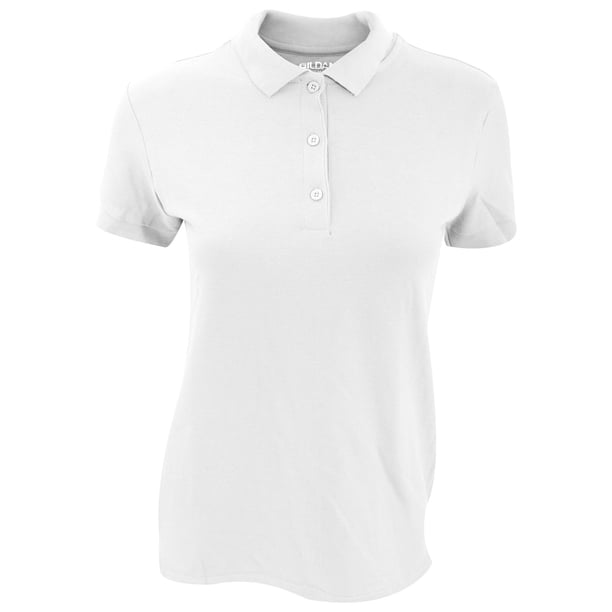 Gildan- Polo de manga corta de algodón Premium de piqué doble para ...