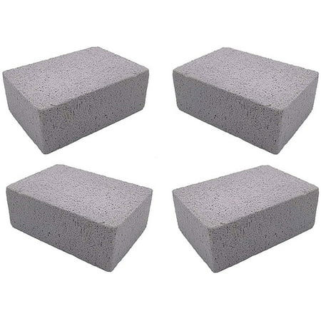 4 Piece Grill Griddle Cleaning Brick Block, Reusable Grill Stone ...