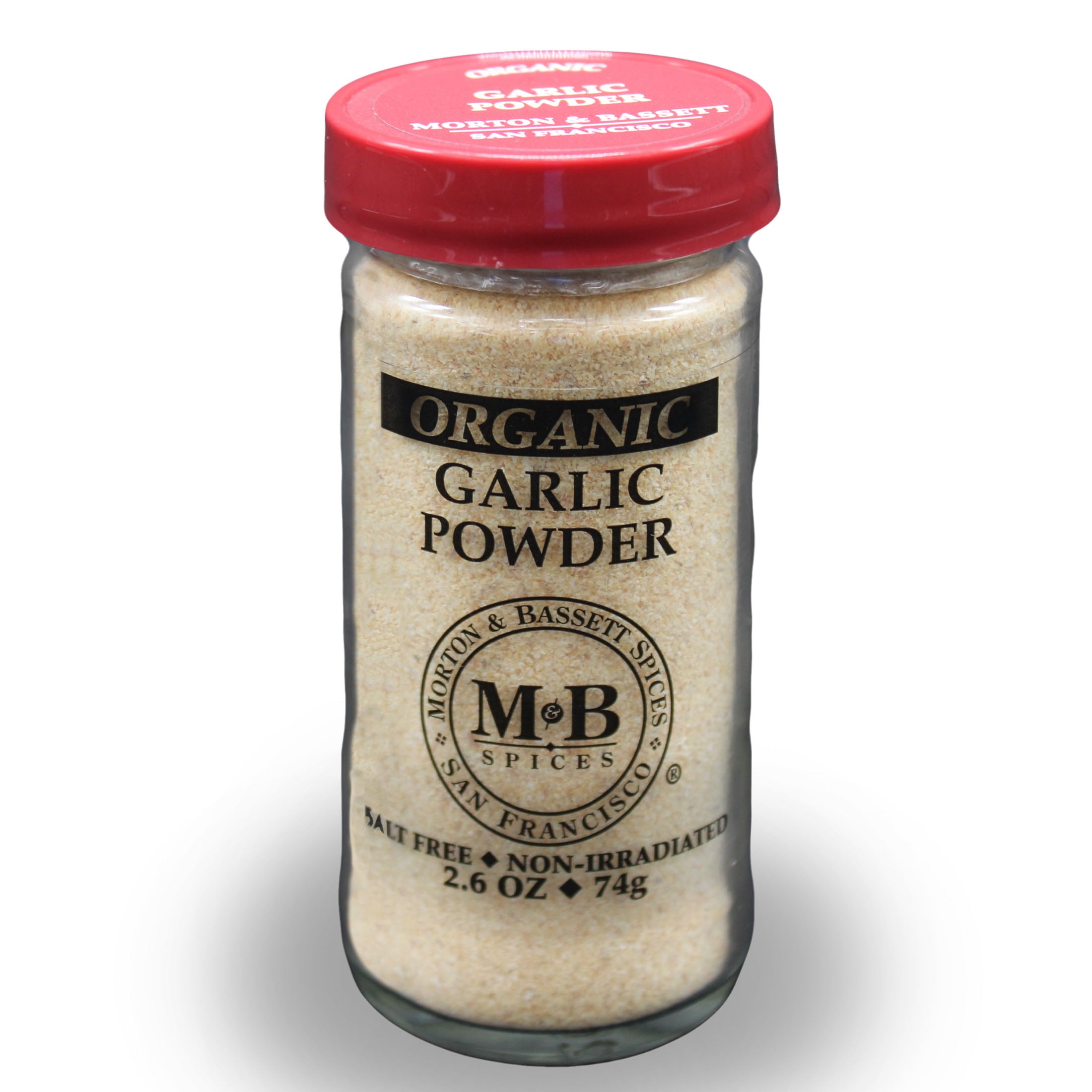 Morton and Bassett Spices Organic Garlic Powder, 2.6 oz, Shelf-Stable ...