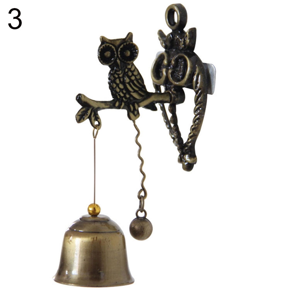 Vintage Horse Elephant Owl Shaped Bell Doorbell Halloween Hanging Door ...