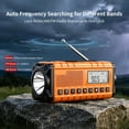 10000mAh/37000mWh Radio-Weather Radio Portable AM FM Auto Scan with ...