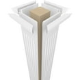Ekena Millwork 10"W x 10'H Premium Square Non-Tapered Fluted PVC Endura ...