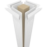 Ekena Millwork 10"W x 10'H Premium Square Non-Tapered Fluted PVC Endura ...