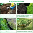 Imountek 33ft No Dig Landscape Edging Plastic Garden Border Kit