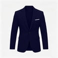 Abomasnow Mens Blazer Slim Fit One Button Front Suit Jacket Long Sleeve ...