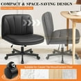 FelixKing Criss Cross Chair with Wheels, Cross Legged Office Chair ...