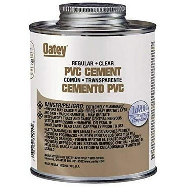 Weld-On Pipe Cement,Clear,8 Oz,PVC 13970 - Walmart.com