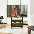 Fitueyes Rolling Tv Stand For 40-85 Inch, Mobile Tv Mount With Storage ...