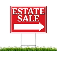 NEXT LEVEL SIGNS | Garage Sale Yard Signs | Double Sided 24 W x 18 H ...