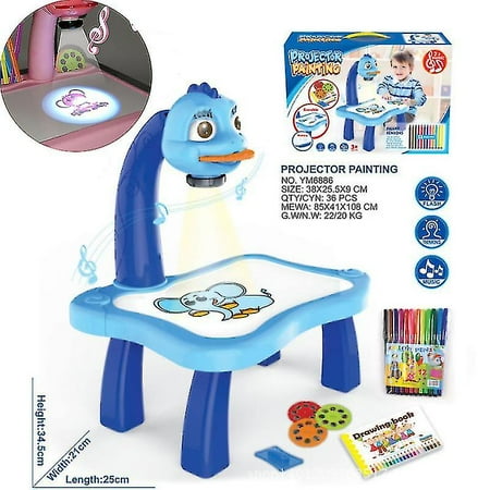 Kids Drawing Projector Table Projection Drawing Board Educational ...