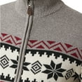 Chaps Men's & Big Men's Fair Isle Chest Stripe Full Zip Cotton Sweater ...