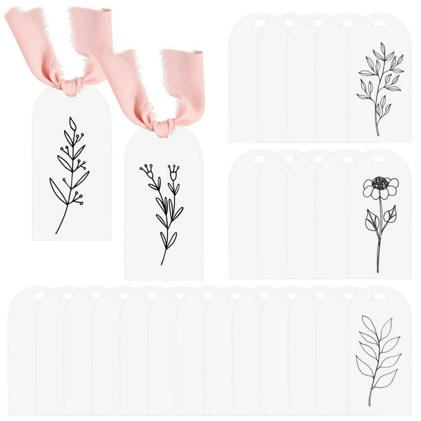 50 PCS Acrylic Wedding Arch Cards, Wedding Blank Arched Clear Reserved ...