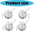 Grade Round Fry Basket With Ergonomic Handle For Frying Noodles And ...