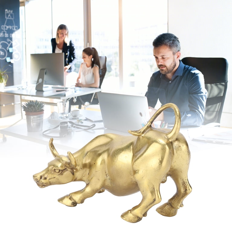 Wall Street Bull Desktop Statue