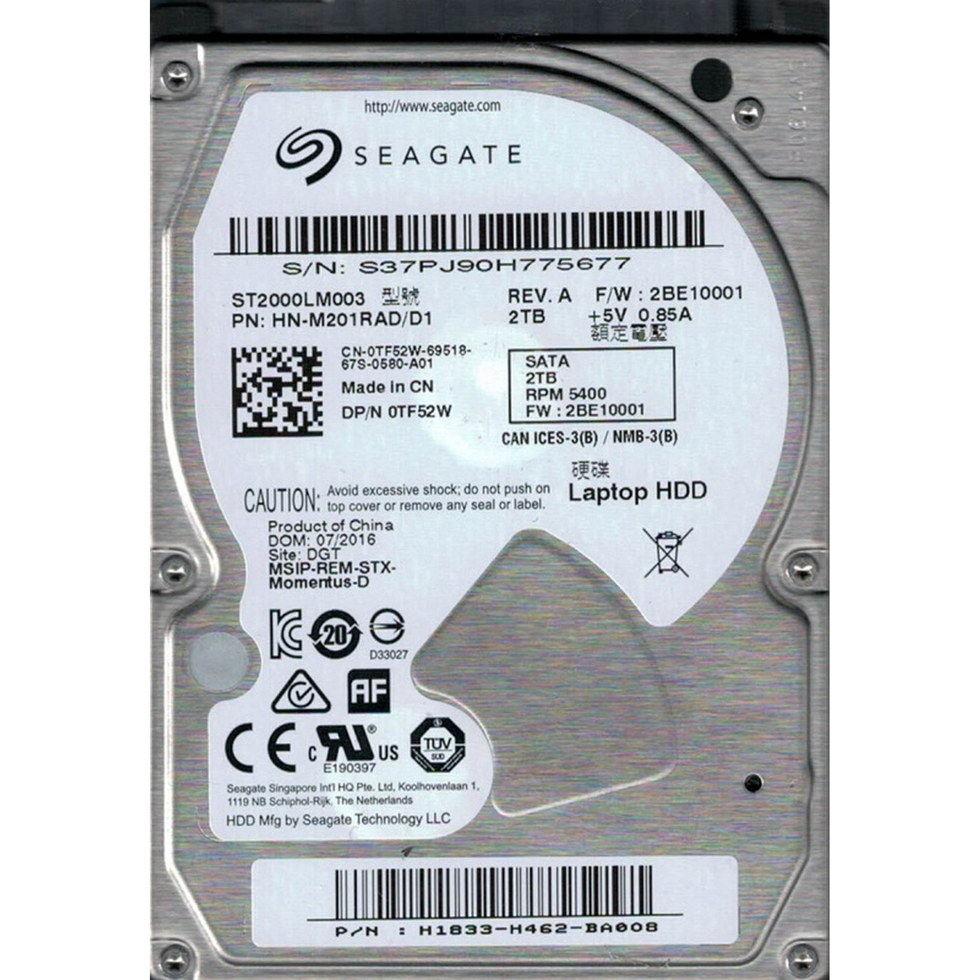 Seagate Laptop Hard Drive